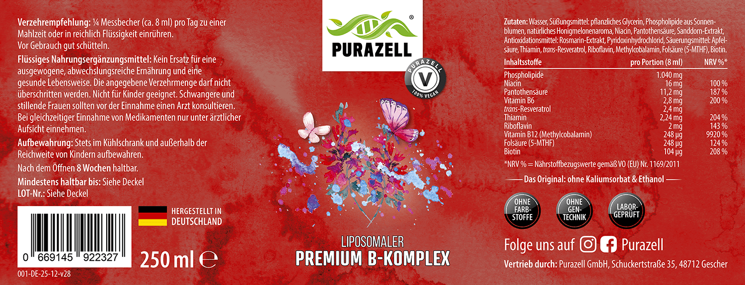 Liposomales Vitamin B Komplex | Purazell