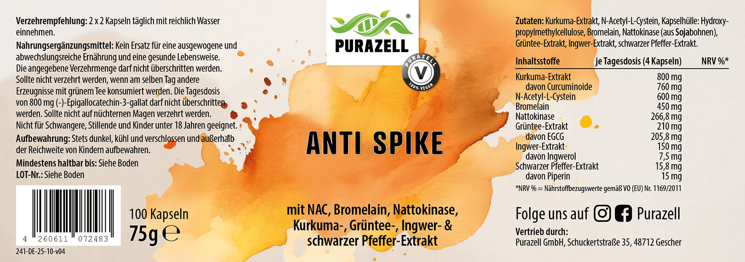 Anti Spike | Purazell Qualität